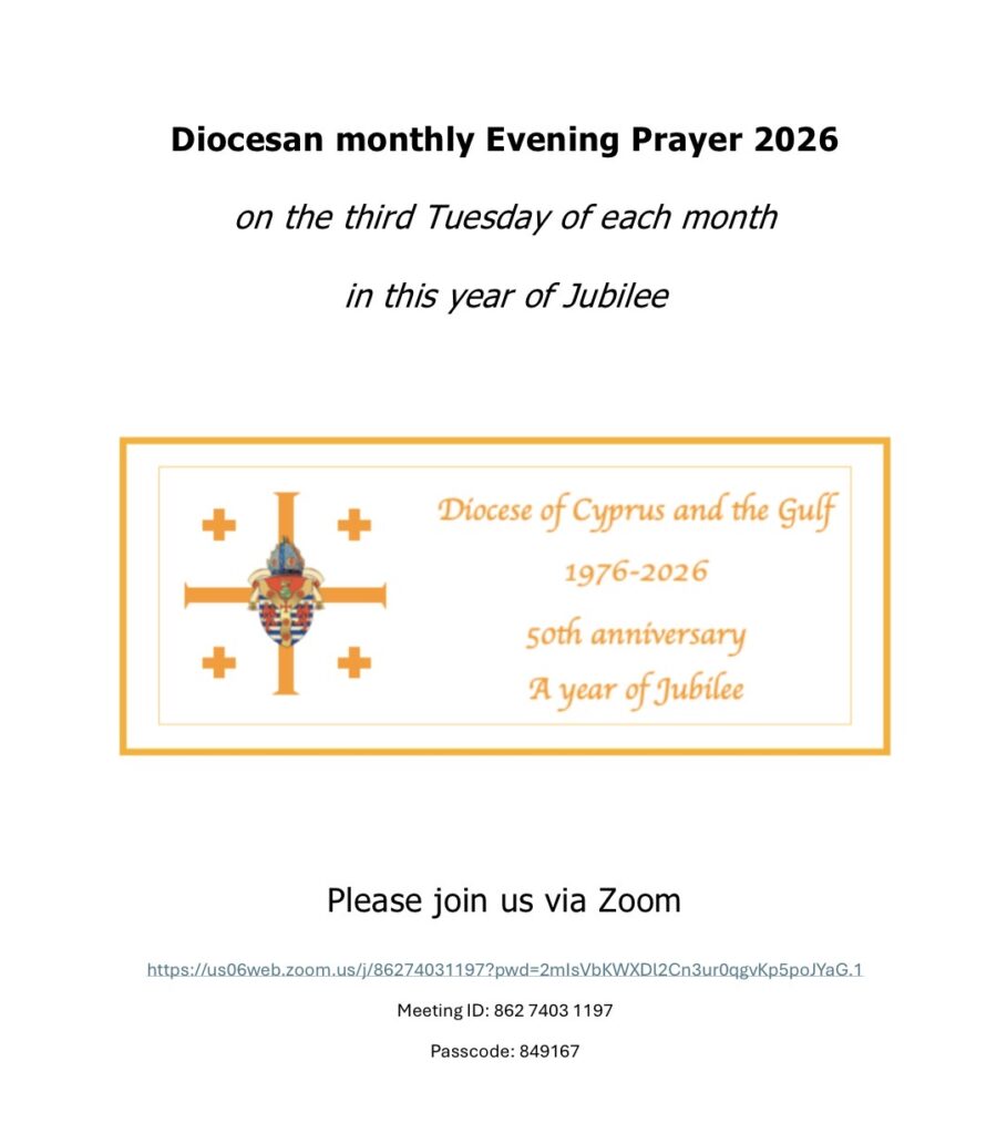 Diocesan Monthly Prayer Meetings | St Andrew's Church, Kyrenia